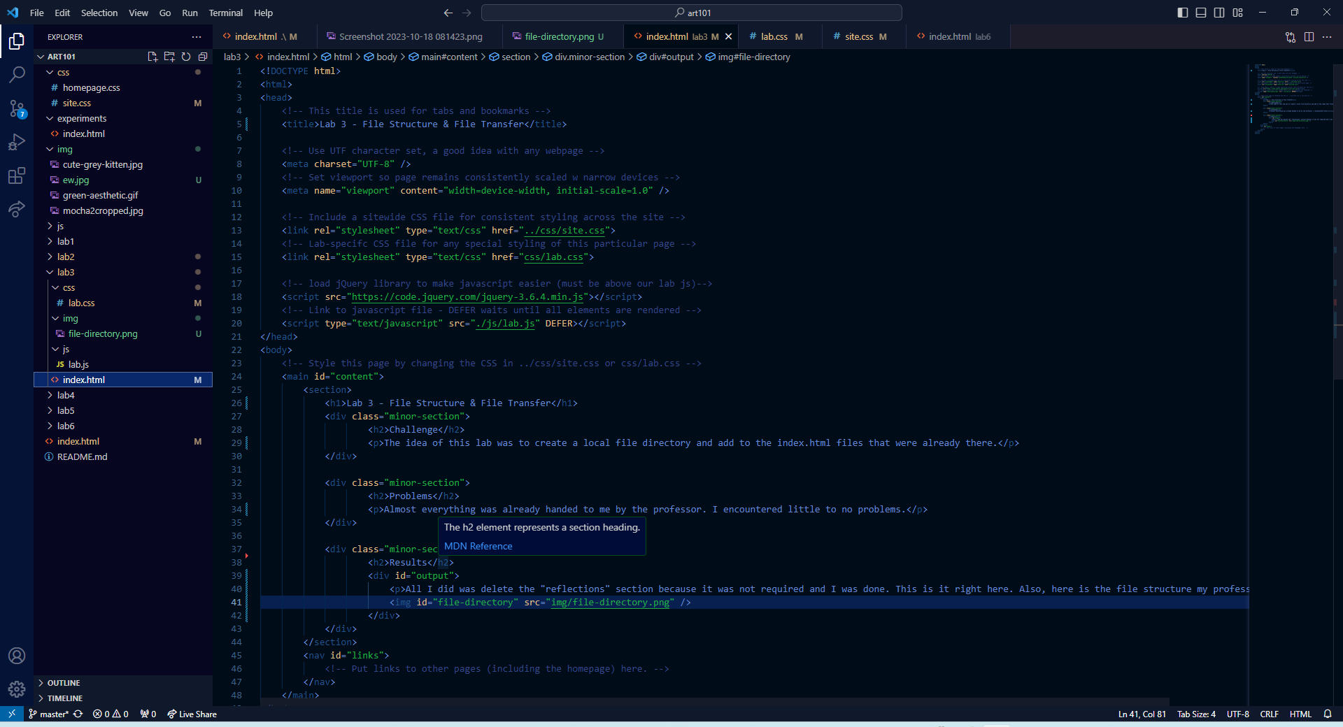 Lab 3 - File Structure & File Transfer